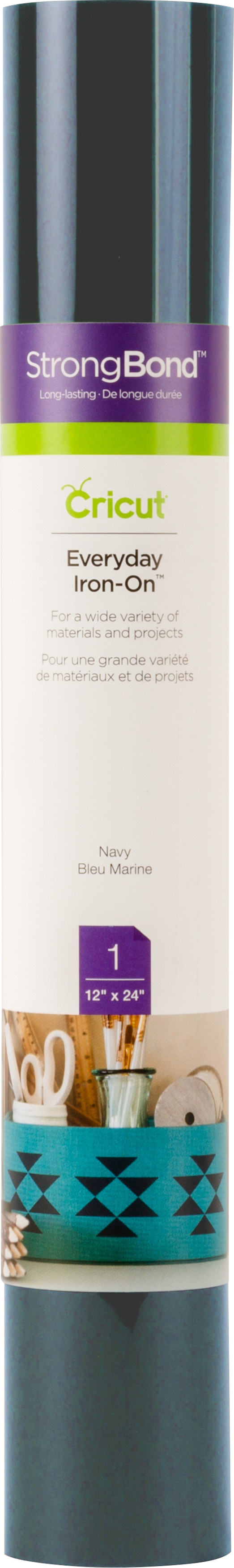 CRICUT EVERYDAY IRON ON Vinyl 12 X24 Roll Navy 12 04 PicClick